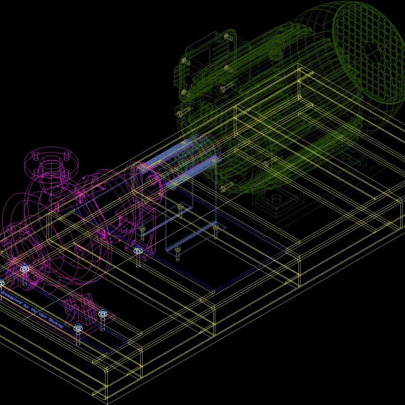 Electric Pump 75kw 3D DWG Model for AutoCAD • Designs CAD