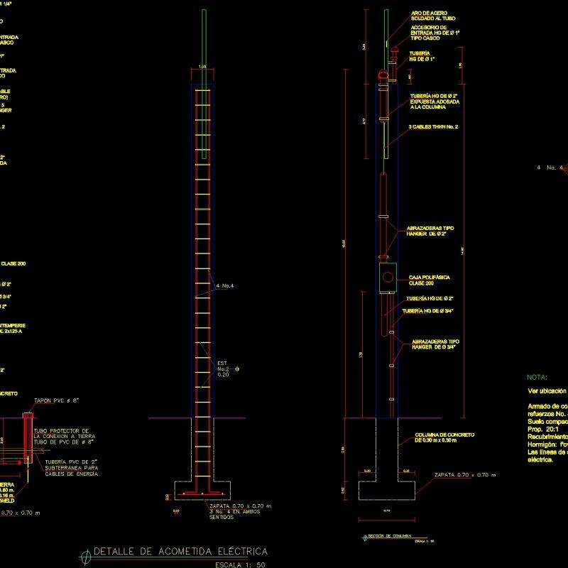 Electrical Connections DWG Block for AutoCAD | DesignsCAD