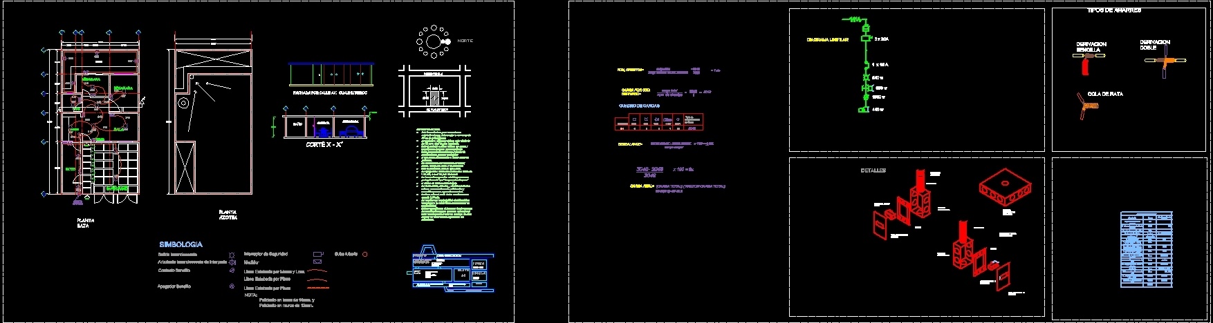 Electrical Installation In Residence Project DWG Full Project for ...