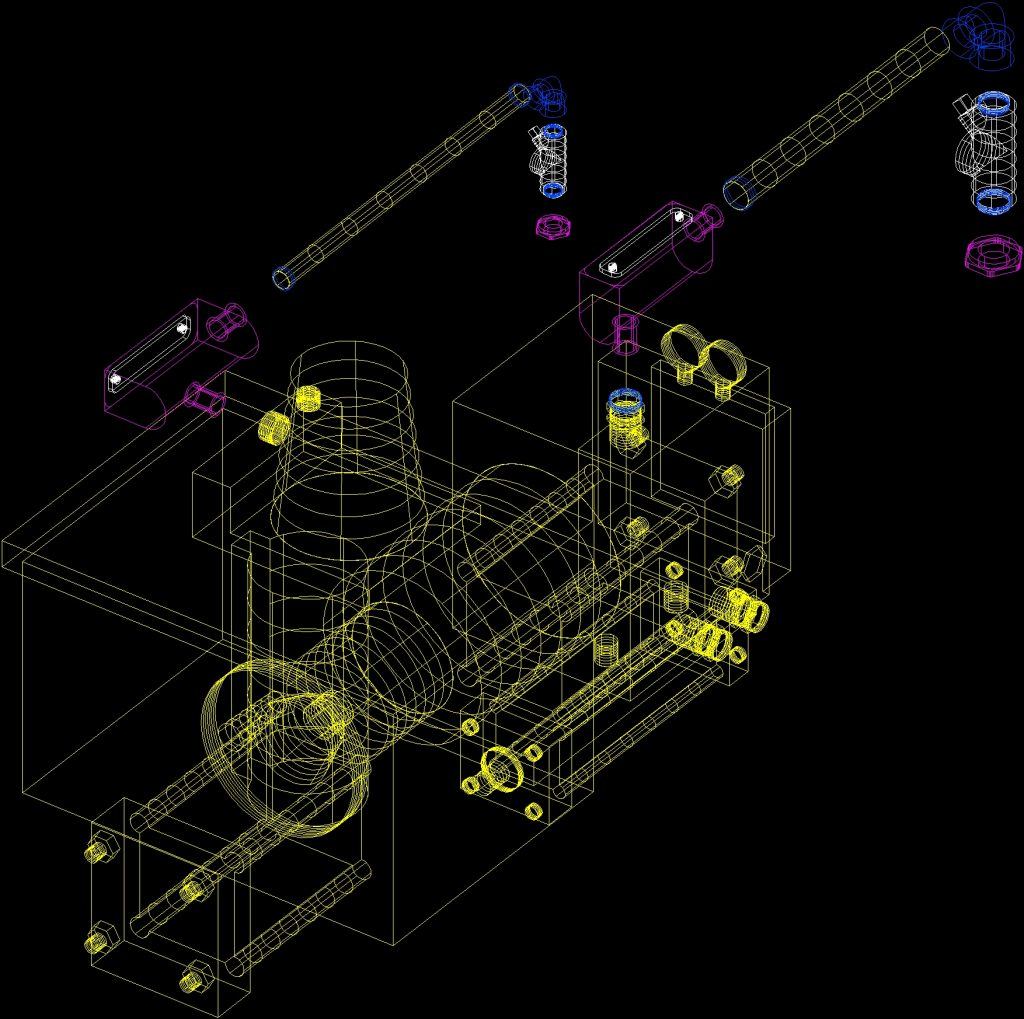 Electromechanic Actuator For Valves 3D DWG Model for AutoCAD • Designs CAD