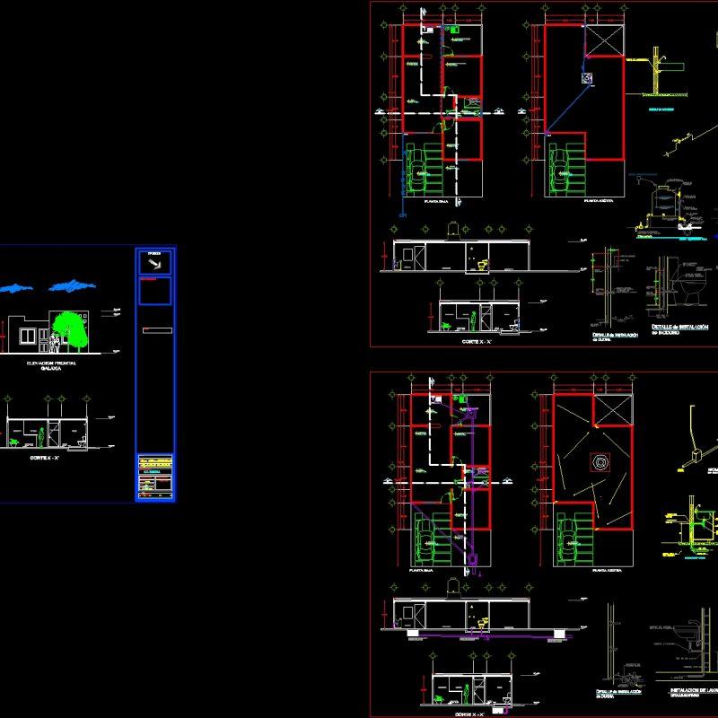 Family Water Installation DWG Block for AutoCAD • Designs CAD