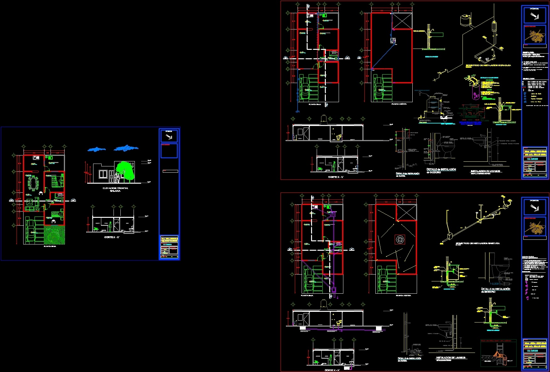Family Water Installation DWG Block for AutoCAD • Designs CAD