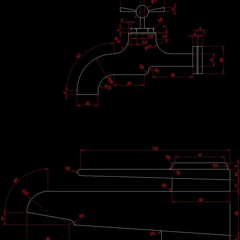 Faucets 2D DWG Block for AutoCAD • Designs CAD