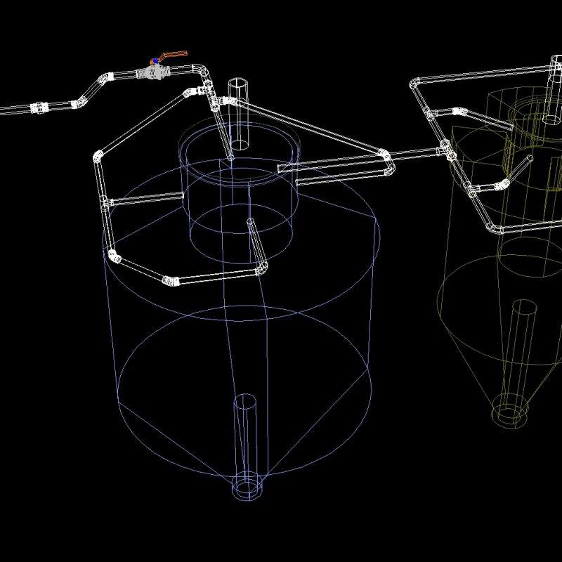 Filtration Hoppers 3D DWG Model for AutoCAD • Designs CAD