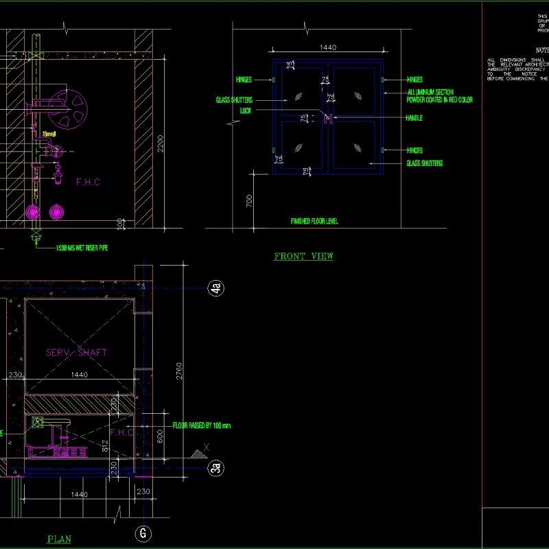 Fire House Cabinet DWG Detail for AutoCAD | DesignsCAD