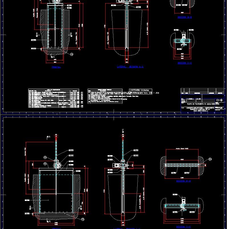 Floodgate Details DWG Detail for AutoCAD | DesignsCAD