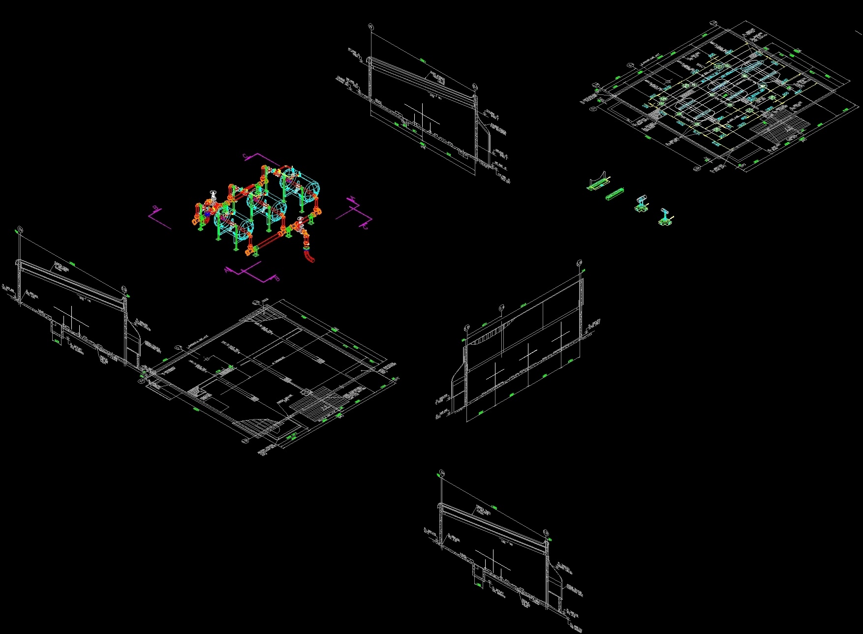 Foam Fire Extinguisher Equipment Room 3D DWG Model for AutoCAD ...