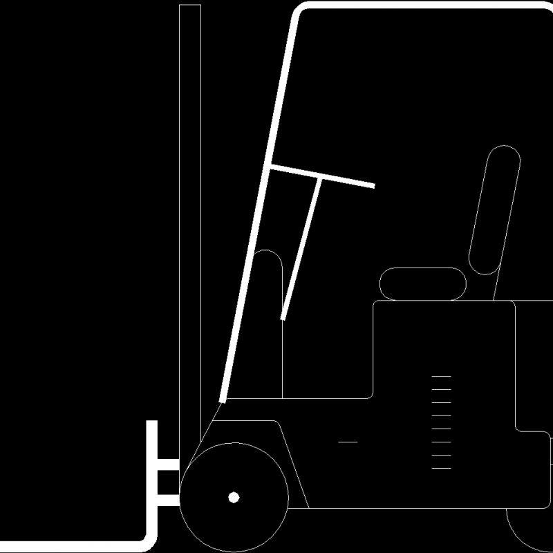 Forklift 2D DWG Plan for AutoCAD • Designs CAD