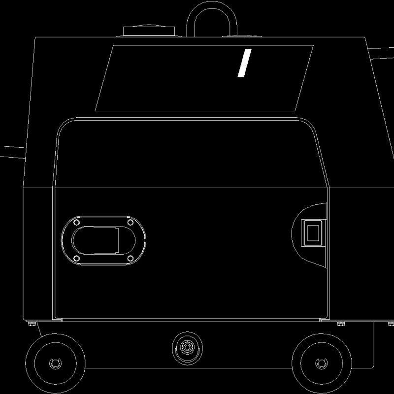 Generator Of Electric Current DWG Block for AutoCAD • Designs CAD