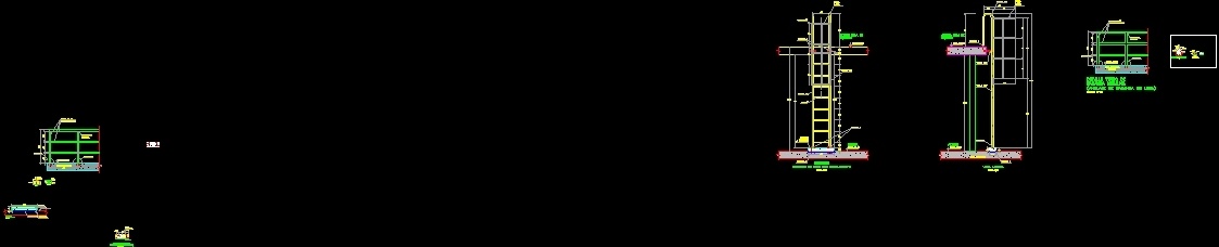 Guardacuerpo Cat Ladder; Standards Details DWG Detail for AutoCAD ...