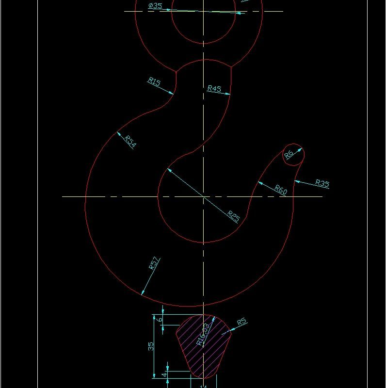 Hook DWG Block for AutoCAD • Designs CAD