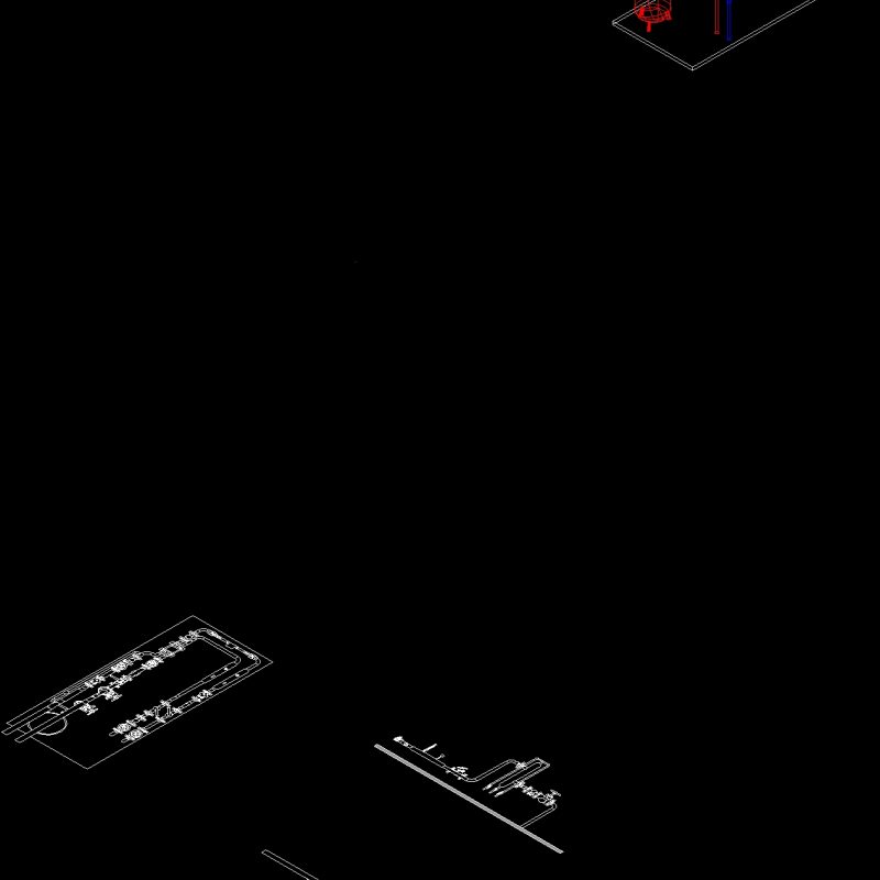 Hot Water Boiler Platform 3D DWG Detail for AutoCAD • Designs CAD