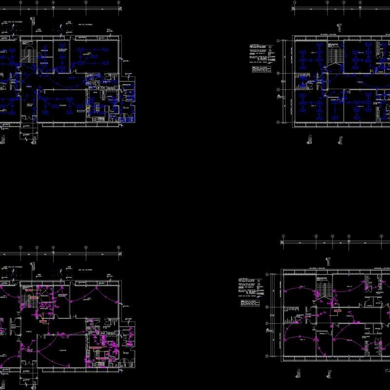 Installation Electric And Sanitaries DWG Block for AutoCAD • Designs CAD