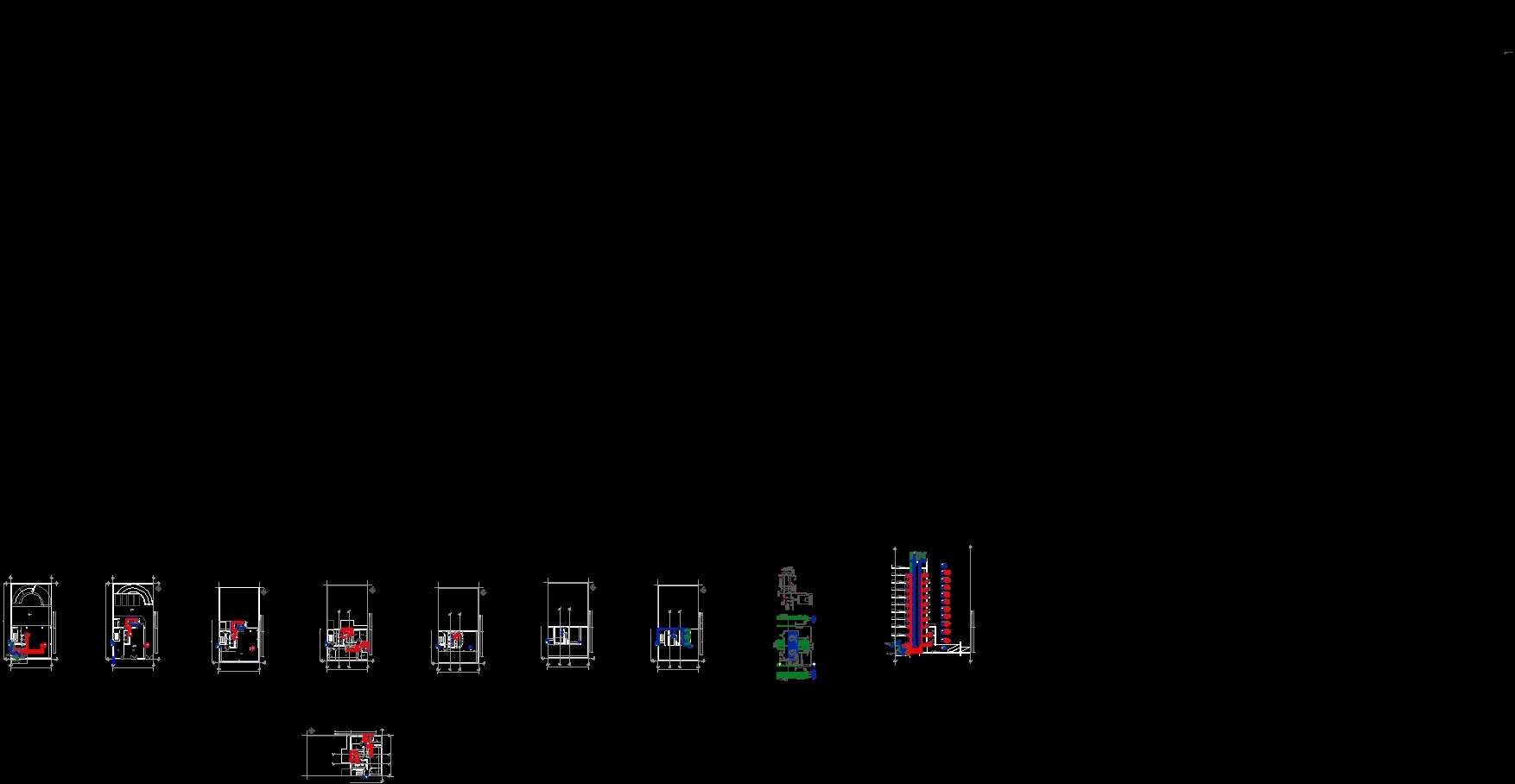 Installation Of Hot And Cold In Buildings DWG Section for AutoCAD ...