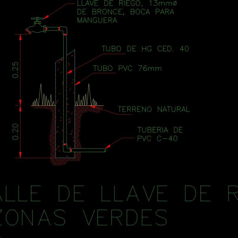 Irrigation Key DWG Block for AutoCAD • Designs CAD