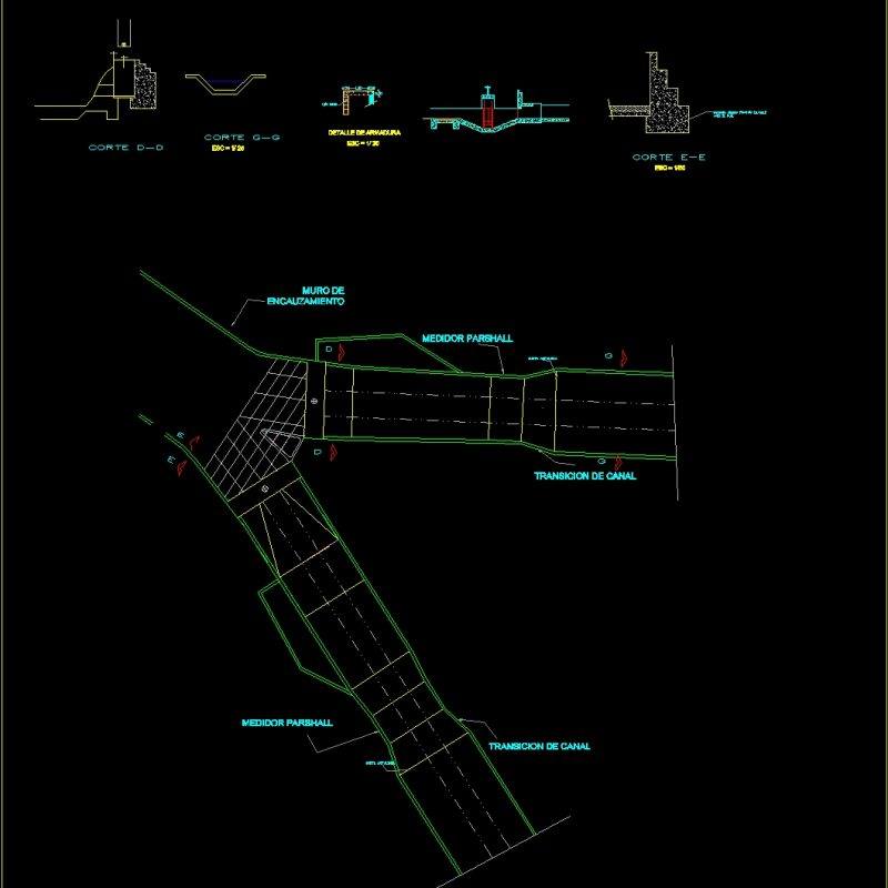 Irrigations Channel DWG Detail for AutoCAD • Designs CAD