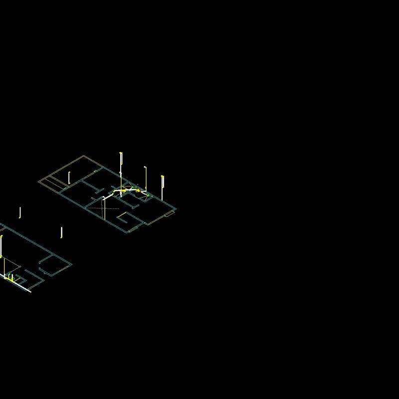 Isometric Hydro Sanitarium DWG Block for AutoCAD | DesignsCAD