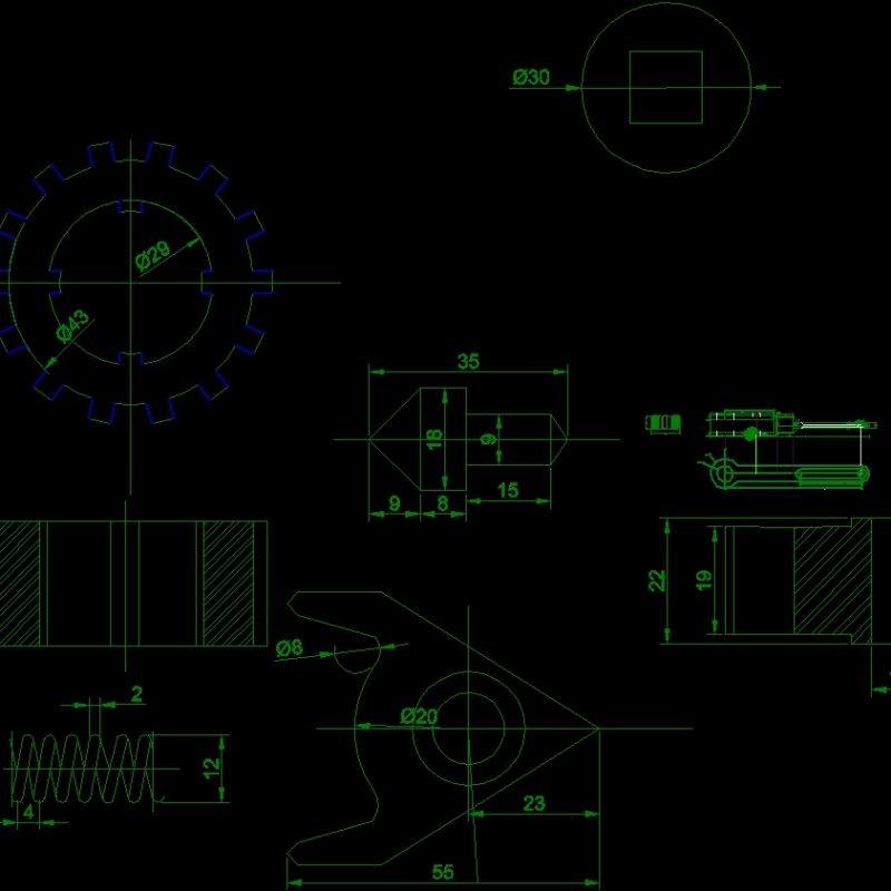Key Rache DWG Block for AutoCAD • Designs CAD