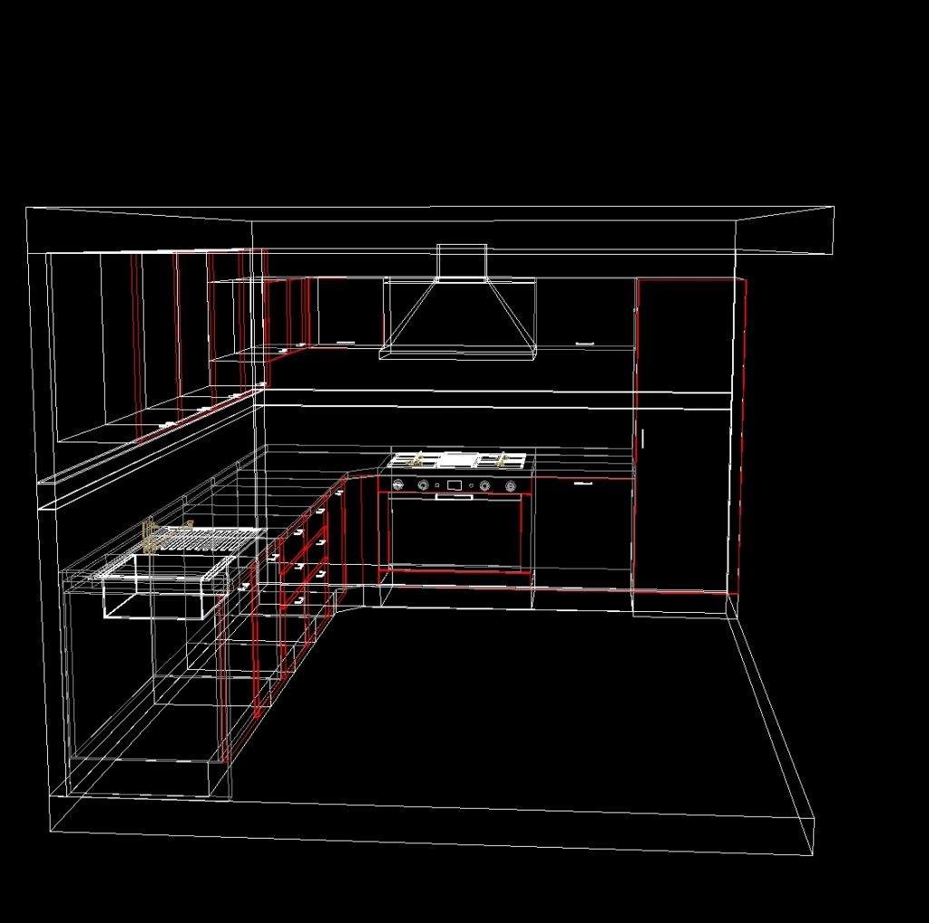 Kitchen 3D DWG Model for AutoCAD • Designs CAD