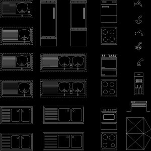 Kitchen Applications Blocks02 DWG Block for AutoCAD • Designs CAD