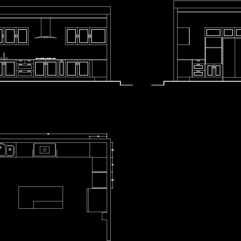 Kitchen Kitchen DWG Elevation for AutoCAD • Designs CAD