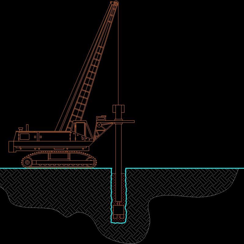 Make Piles Machine DWG Block for AutoCAD • Designs CAD