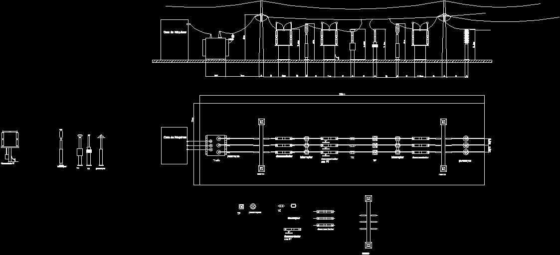 Map Elevation And Plant Substation DWG Elevation for AutoCAD • Designs CAD