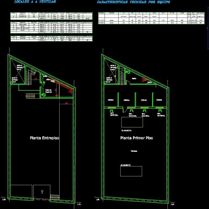 Mechanic Ventilation Offices DWG Block for AutoCAD • Designs CAD
