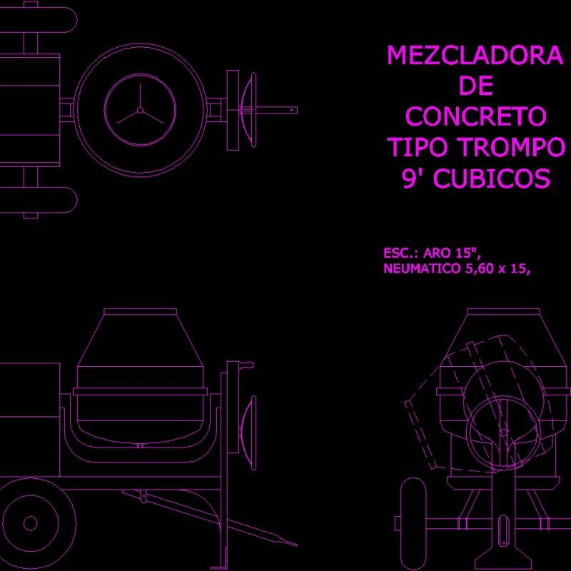 Mixer DWG Block for AutoCAD • Designs CAD