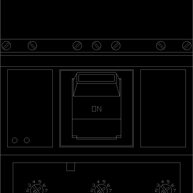 Molded Case Switch DWG Block for AutoCAD • Designs CAD