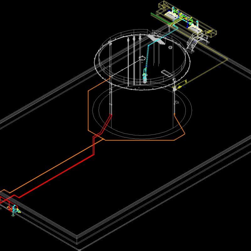 Network Installation Of Tank Fire DWG Block for AutoCAD | DesignsCAD
