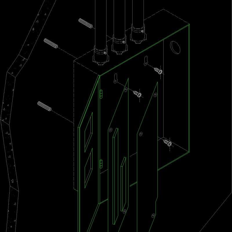 Pannel System Fire Detection DWG Block for AutoCAD • Designs CAD
