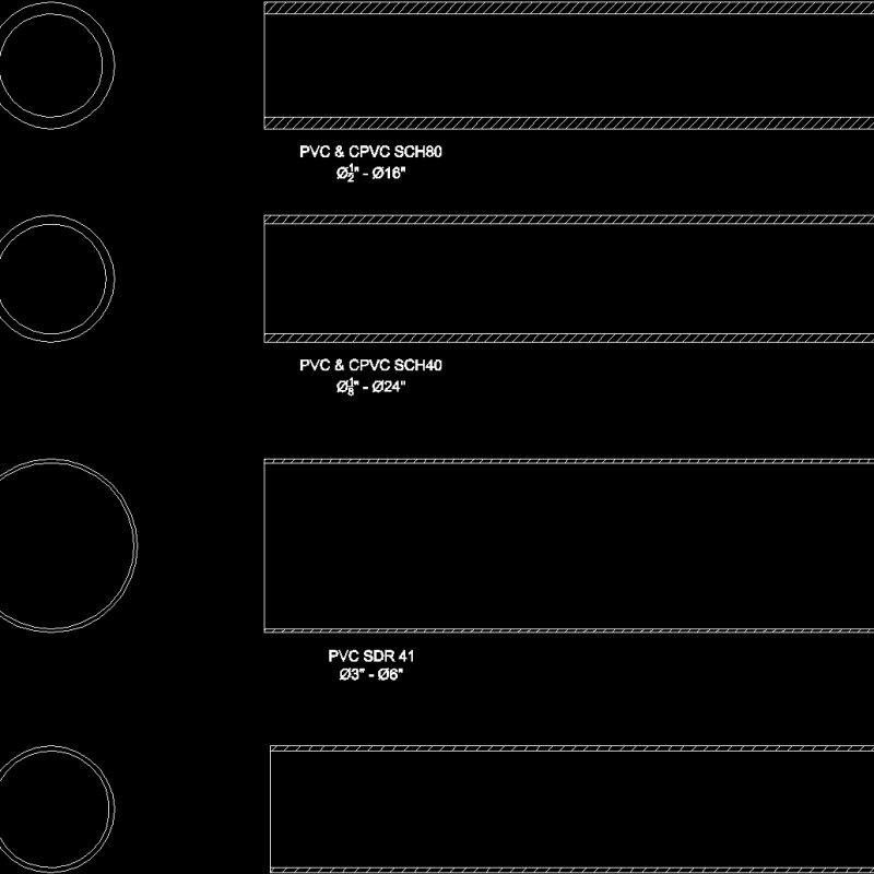 Parametric Pvc And Cpvc Pipes DWG Section for AutoCAD • Designs CAD