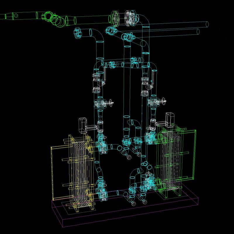 Piping-Block Model 3D DWG Model for AutoCAD • Designs CAD