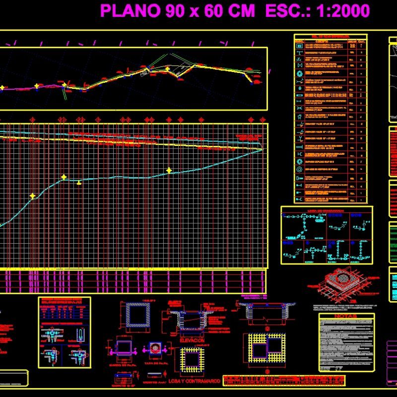Plane Conduction Lines Of Potable Water DWG Full Project for AutoCAD ...