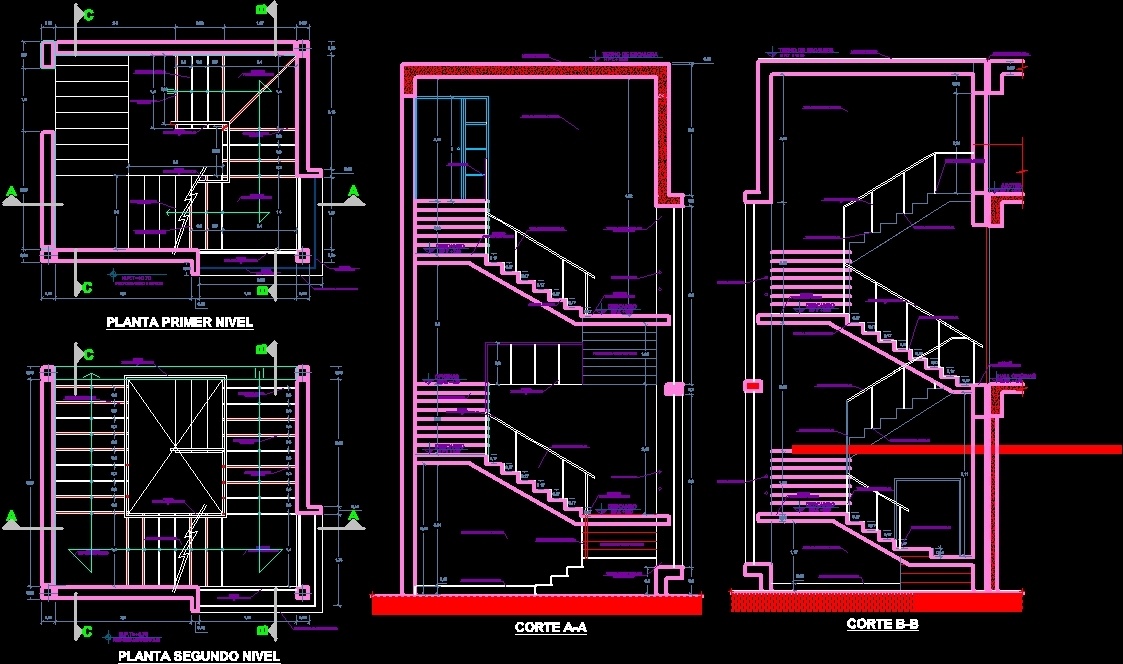 Plans; Cuts And Ladder Detail DWG Plan for AutoCAD • Designs CAD