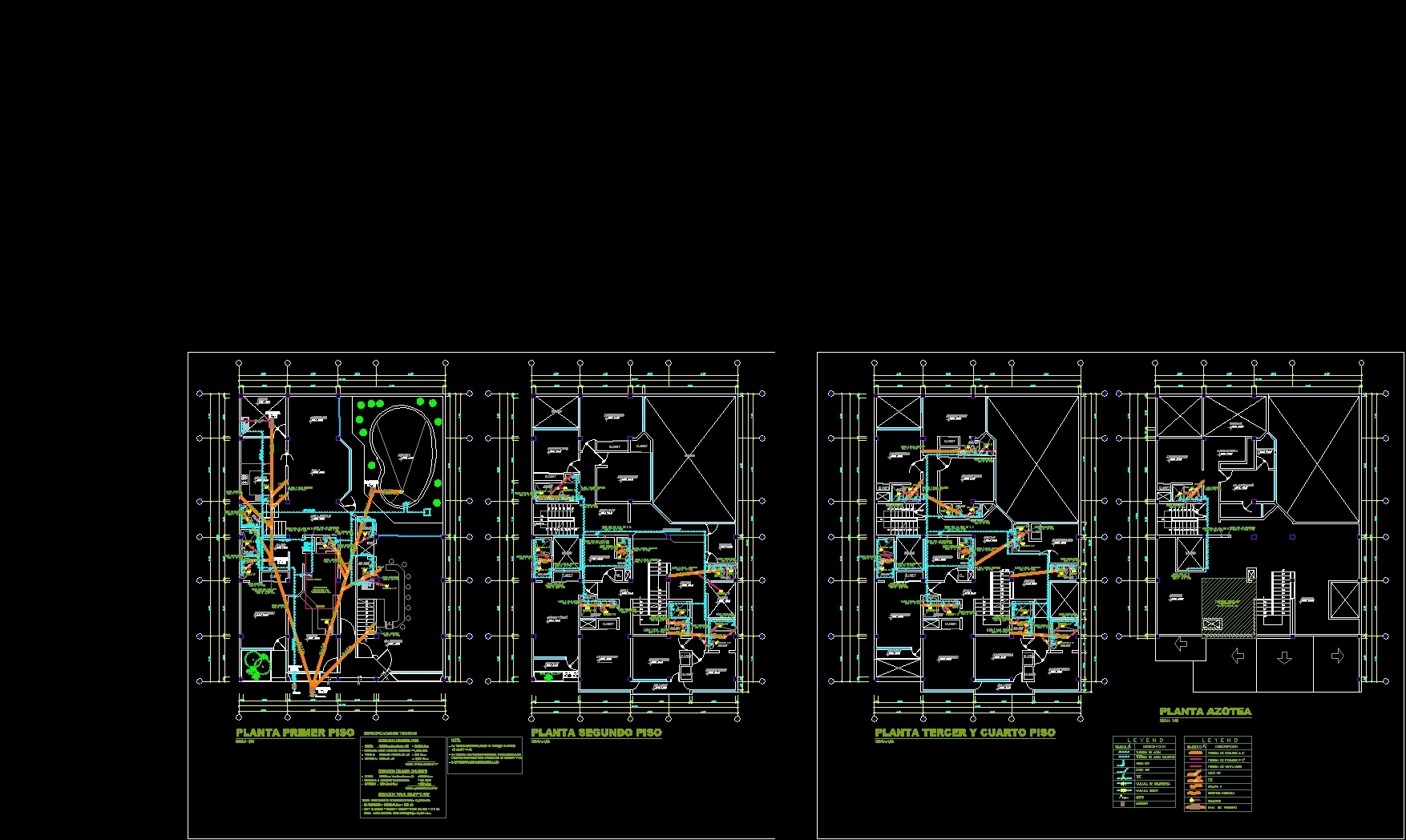 Plumbing Installations--Water And Sewer Drains DWG Plan for AutoCAD ...