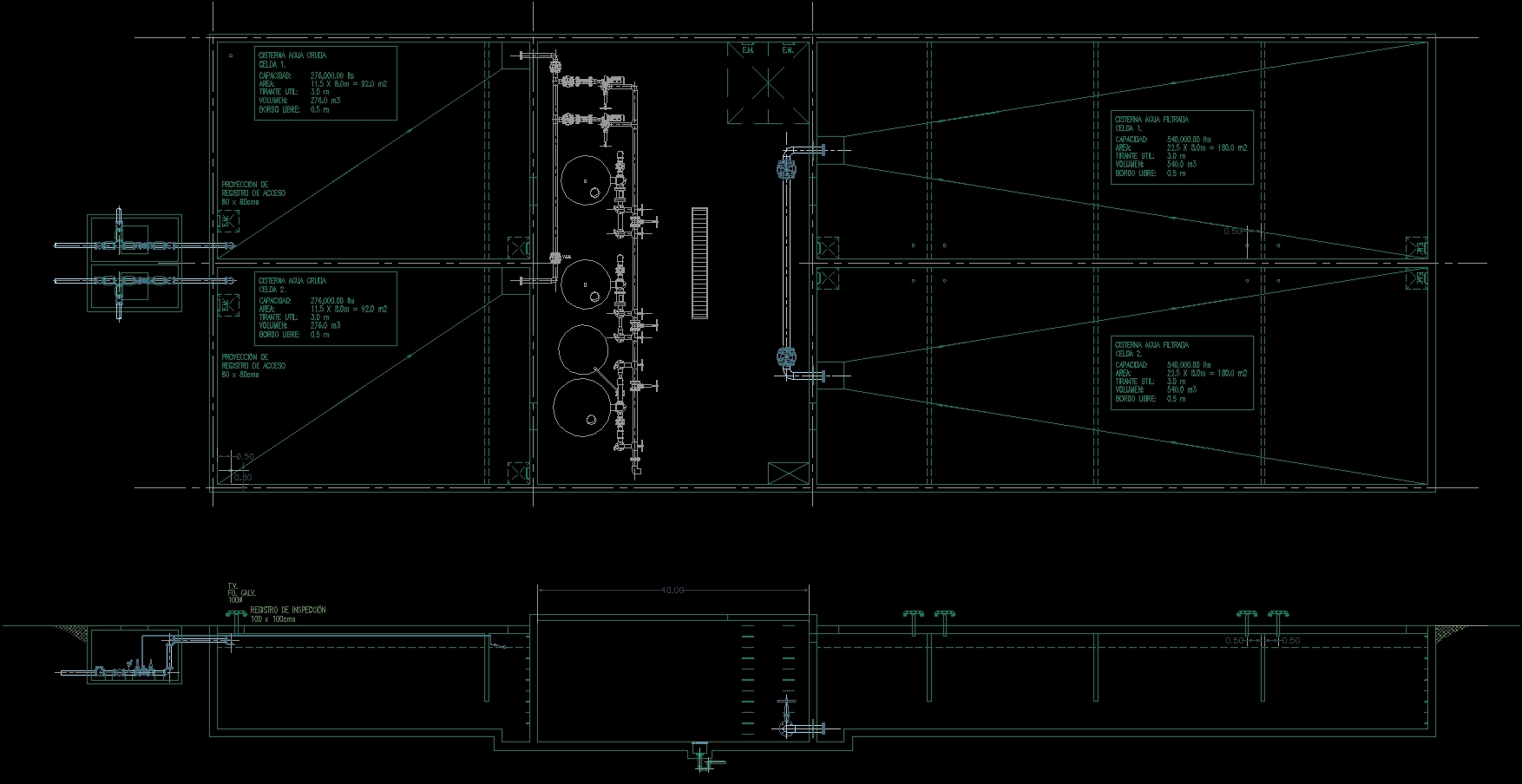 Pump Room With Pressure Reducing Stations DWG Block for AutoCAD ...