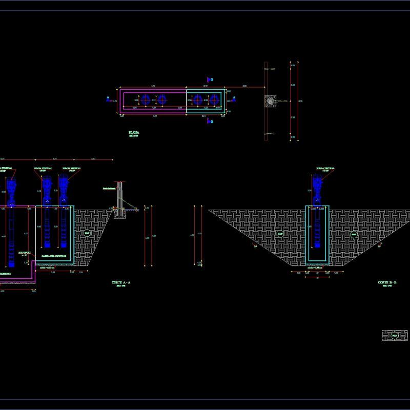Pumping Chamber DWG Block for AutoCAD • Designs CAD