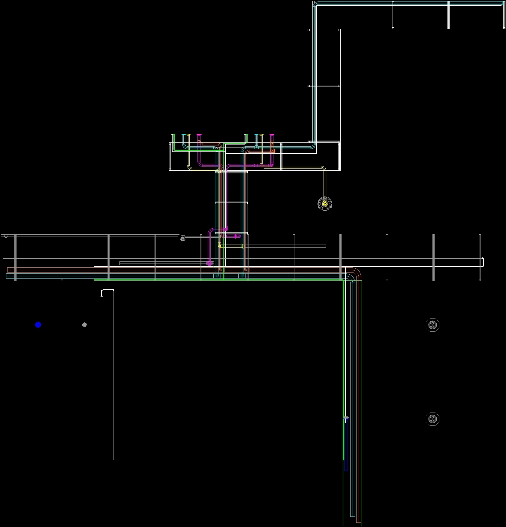Rack Of Pipes - Gas Plant 3D DWG Model for AutoCAD • Designs CAD