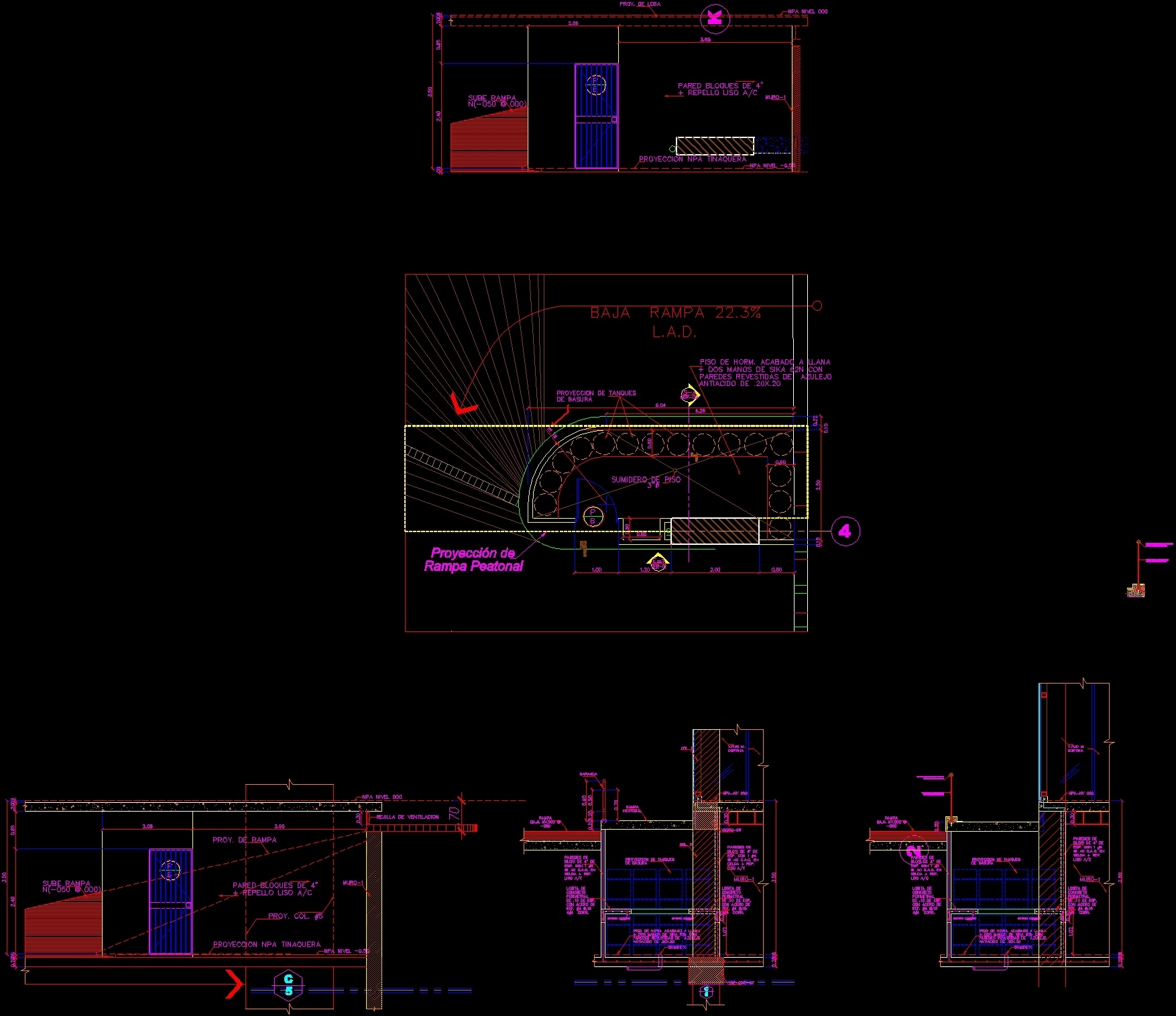 Refuse Room In Commercial Building DWG Detail for AutoCAD • Designs CAD