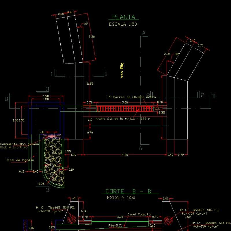 River Water Taking DWG Detail for AutoCAD • Designs CAD