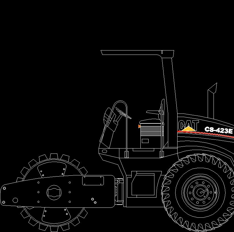Rolo Compactor DWG Block for AutoCAD • Designs CAD