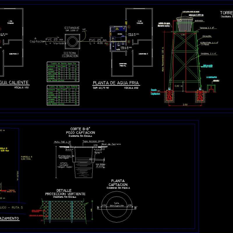 Rural Water Supply Project DWG Full Project for AutoCAD • Designs CAD