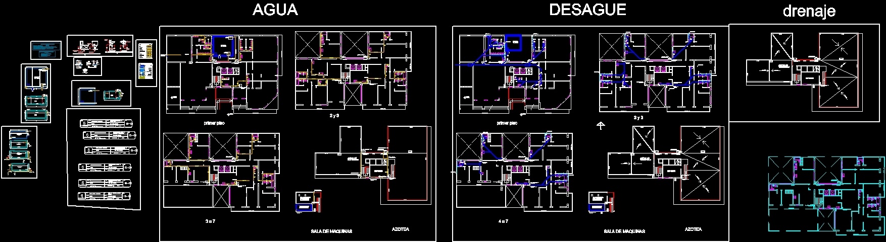 Sanitary Installations - Buildings DWG Block for AutoCAD • Designs CAD
