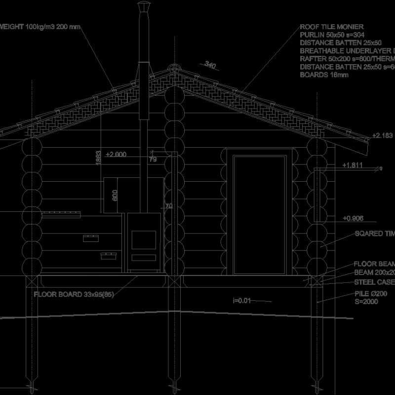 Sauna DWG Block for AutoCAD • Designs CAD