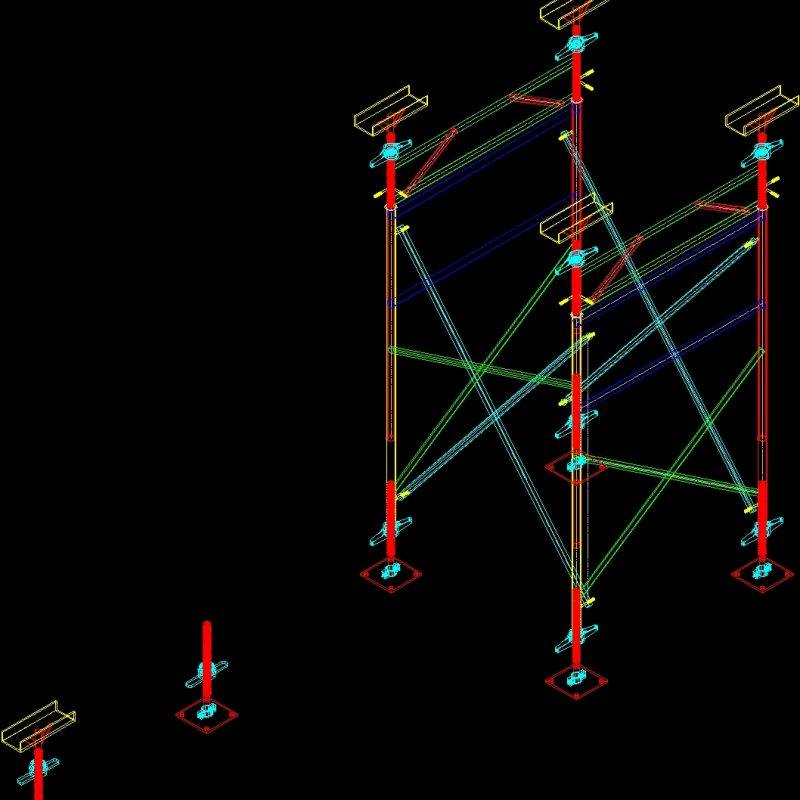 Scaffold 3D DWG Model for AutoCAD | Designs CAD