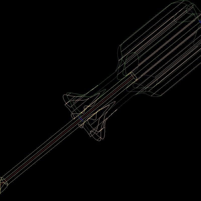 Screwdriver 3D DWG Model for AutoCAD • Designs CAD