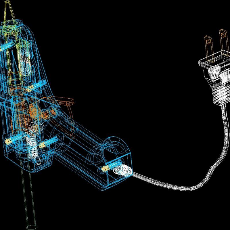 Sealer Gun 3D DWG Model for AutoCAD | DesignsCAD