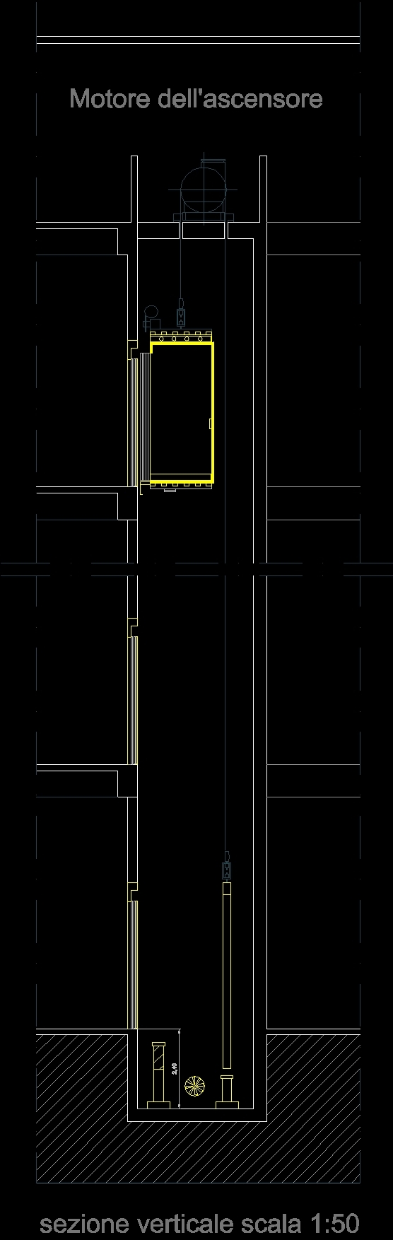 Section In Elevator Shafts DWG Section for AutoCAD • Designs CAD